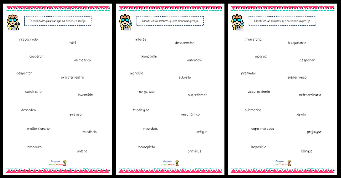 Lista De Palabras Con Prefijos Prefijos Qué Son, Función, Tipos,