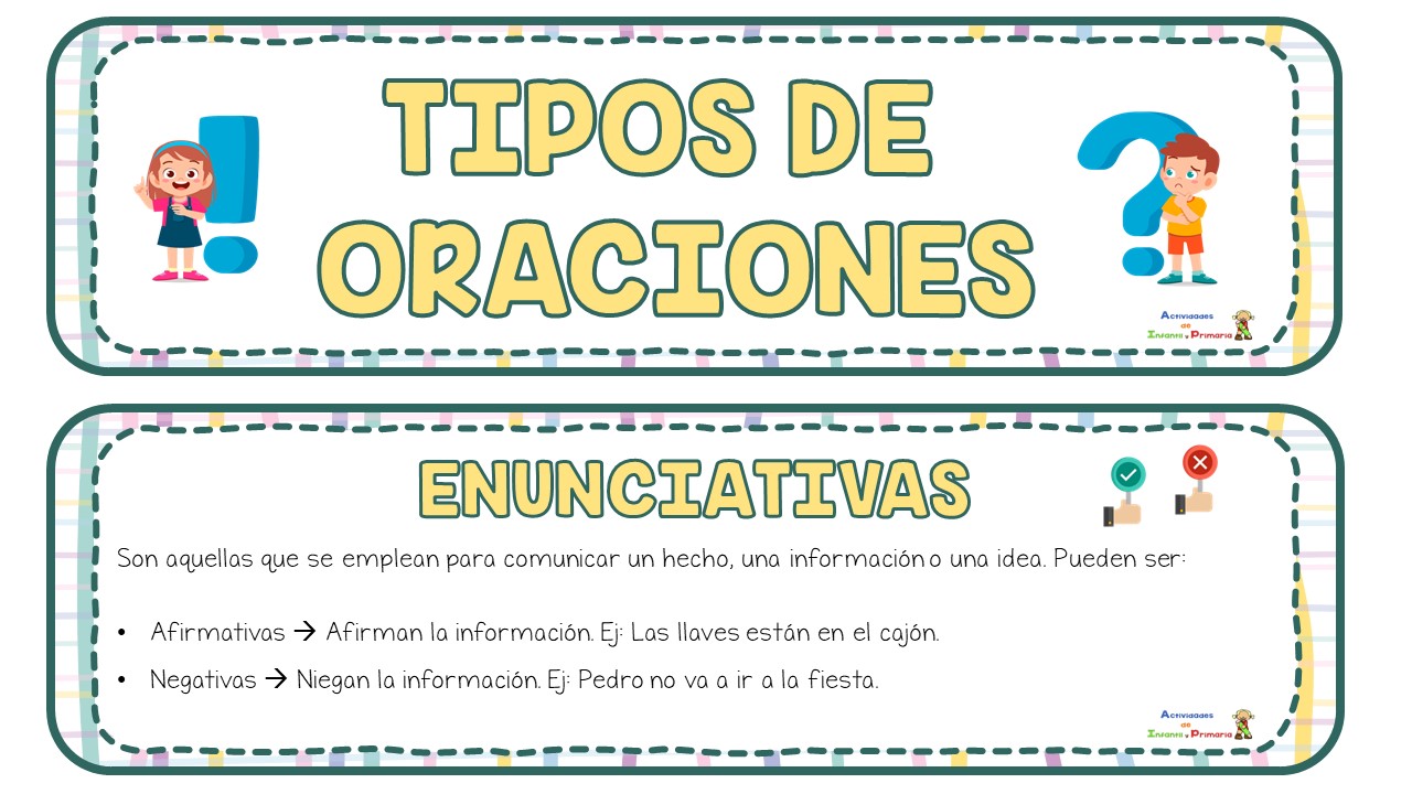 Diferentes Tipos De Variedad De Oraciones