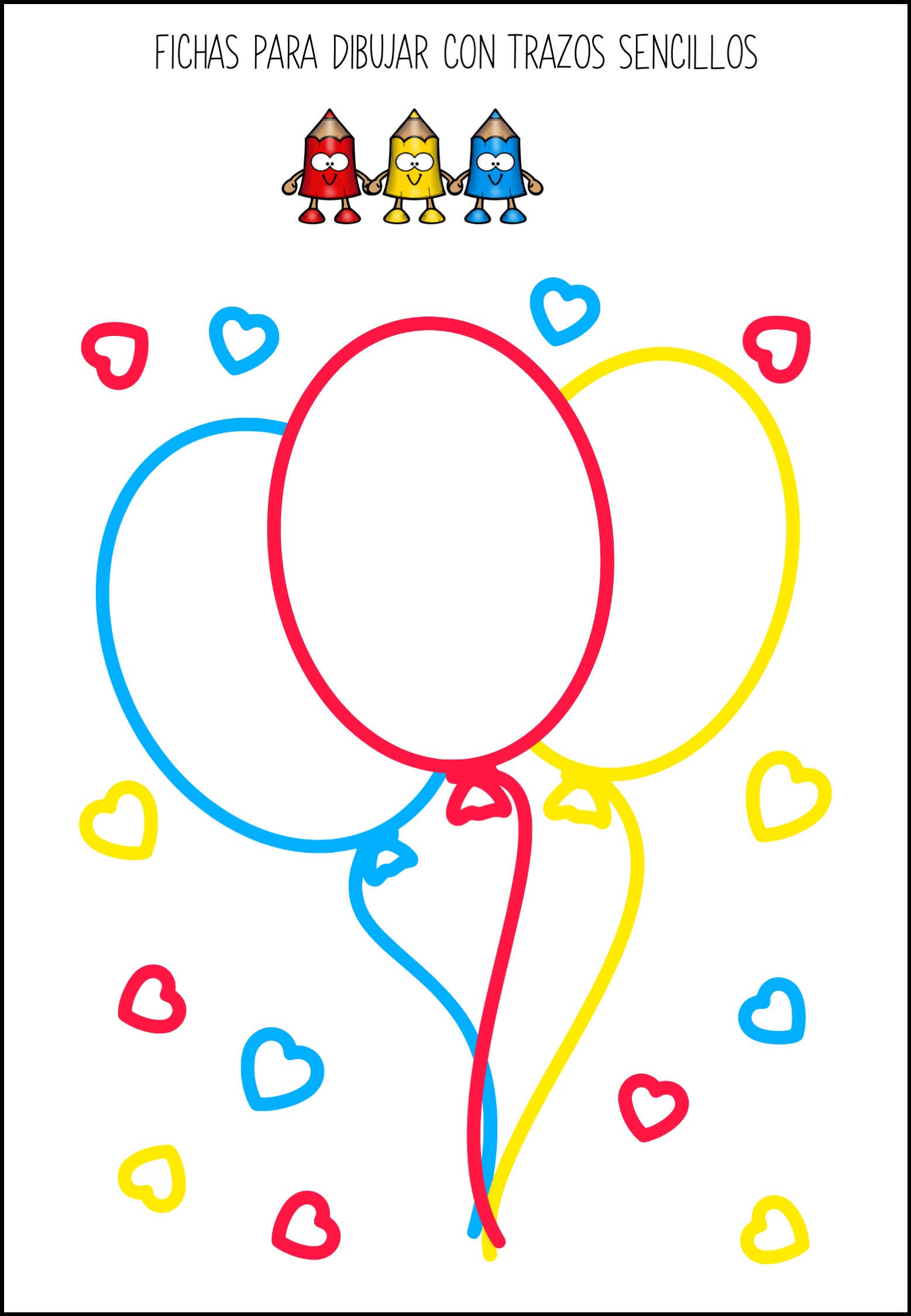 Bonitas fichas para trabajar el trazo y los colores7