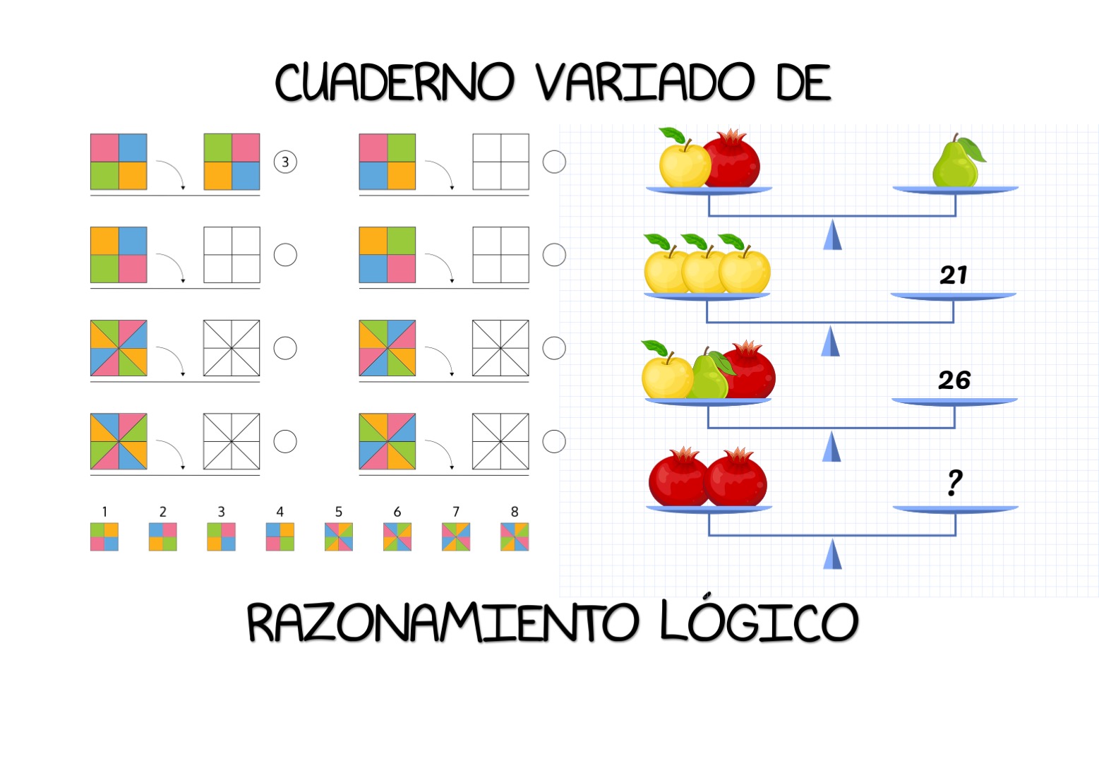 Completo cuaderno para ejercitar el razonamiento lógico - matemático ...