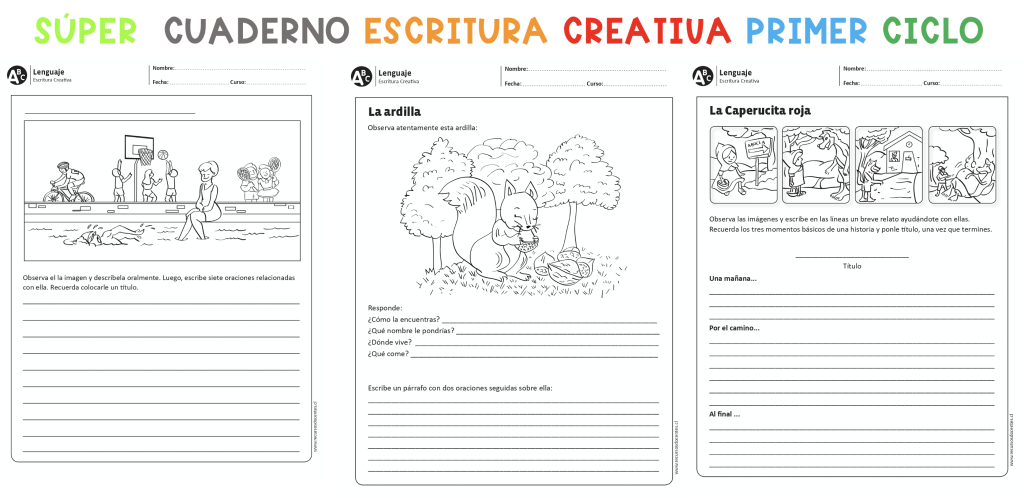 Recopilatorio de 75 fichas de escritura creativa para primaria pos ...