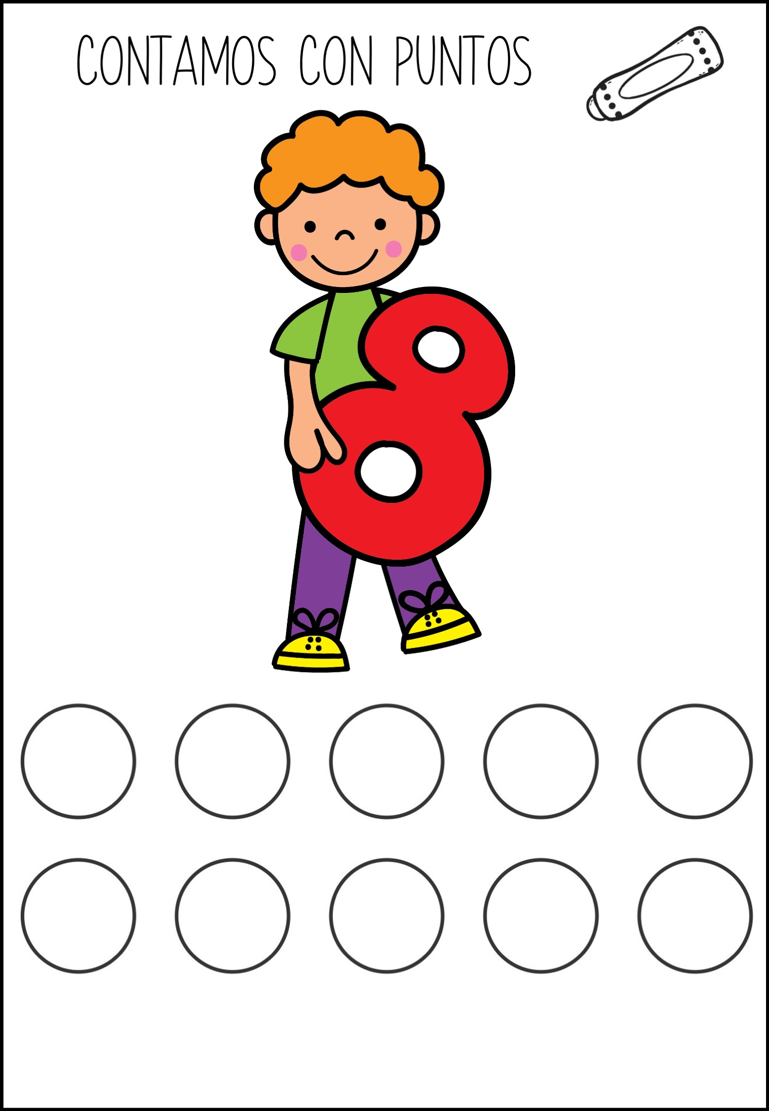 TRABAJAMOS CONTEO CON PUNTITOS LOS NUMEROS DEL 1 AL 108