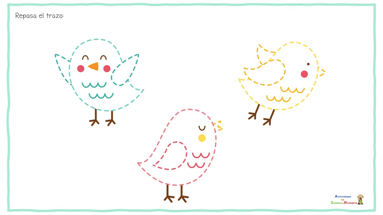 Bonitas fichas de grafomotricidad de primavera para repasar el trazo ...