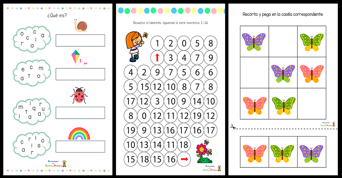 Completo dossier de actividades, especial primavera - Actividades de ...