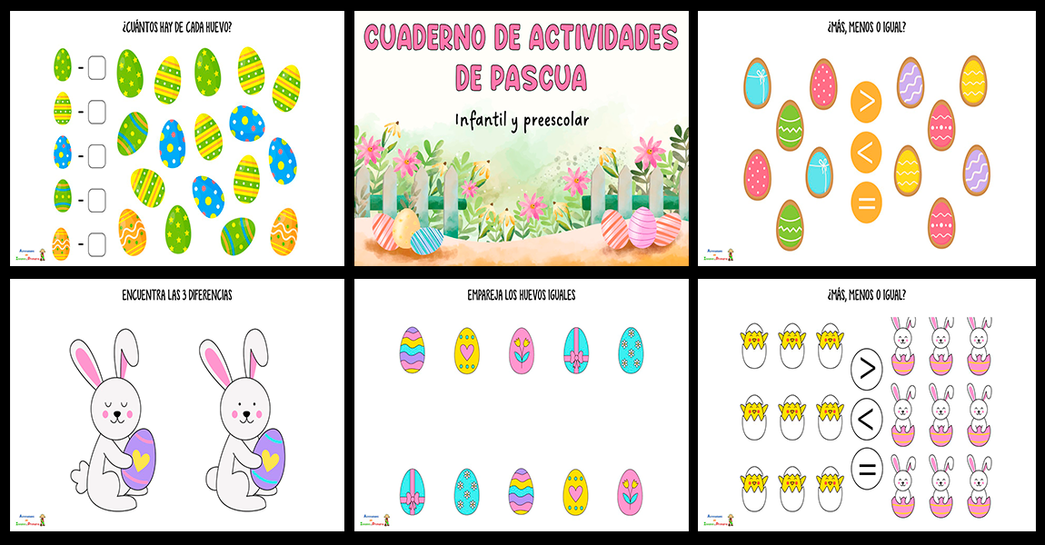 Mi librito de actividades de la Pascua - Actividades de infantil y primaria