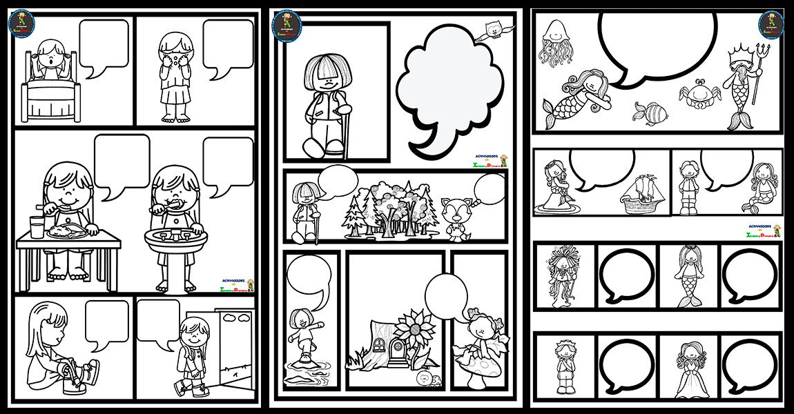 Plantillas Para Crear Divertidos Cómics Actividades De Infantil Y