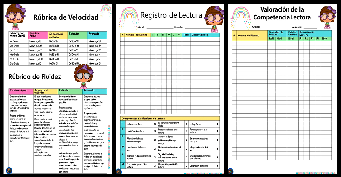 Materiales de evaluación de lectura: Registros y rúbricas - Actividades ... Materiales de evaluación de lectura: Registros y rúbricas - Actividades ...