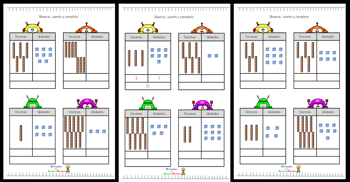 Las Mejores 7 Ideas De Actividades De Valor Posicional Ejercicios