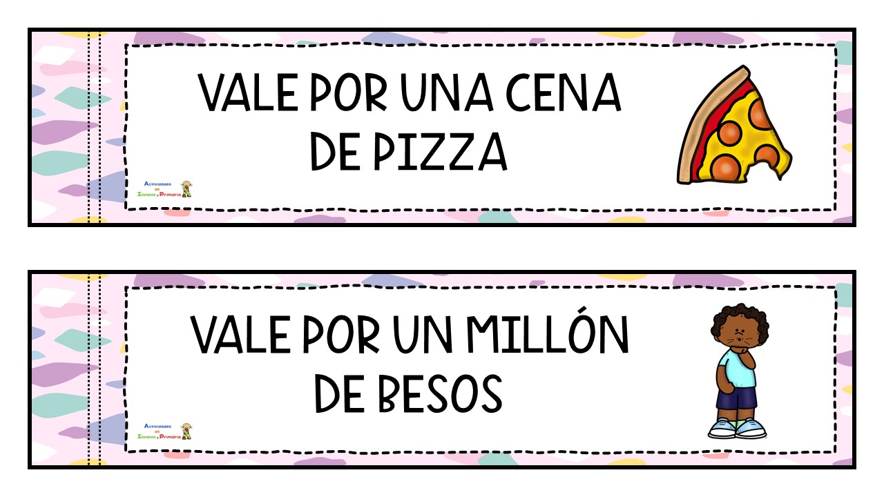 Divertido talonario para regalar el Día del Padre - Actividades de ...