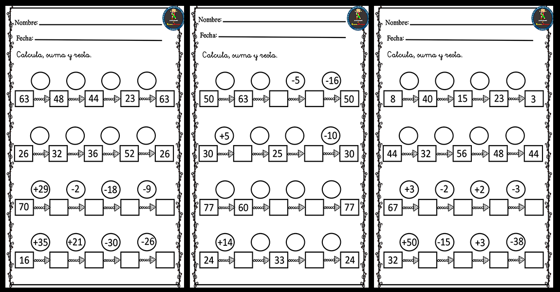 Hoja De Trabajo De Sumas De Diez Sumas Y Restas Otoño | Fall Addition