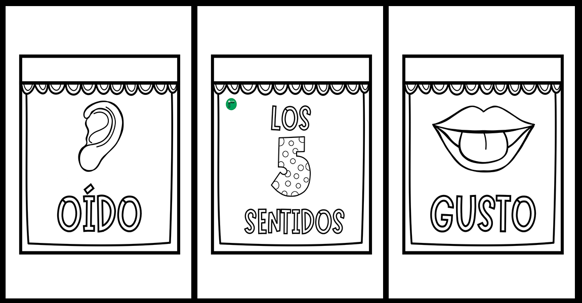 Los Cinco Sentidos Para Colorear Los Cinco Sentidos: Aprende Y Colorea