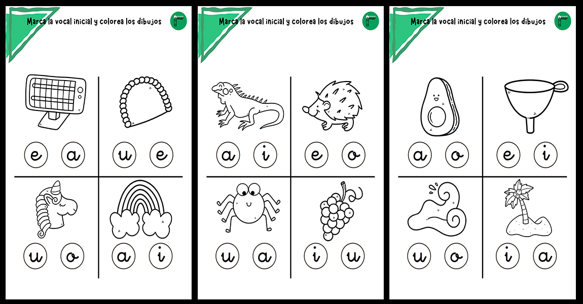 Conciencia fonológica: Palabras que empiezan por vocal - Actividades de ...