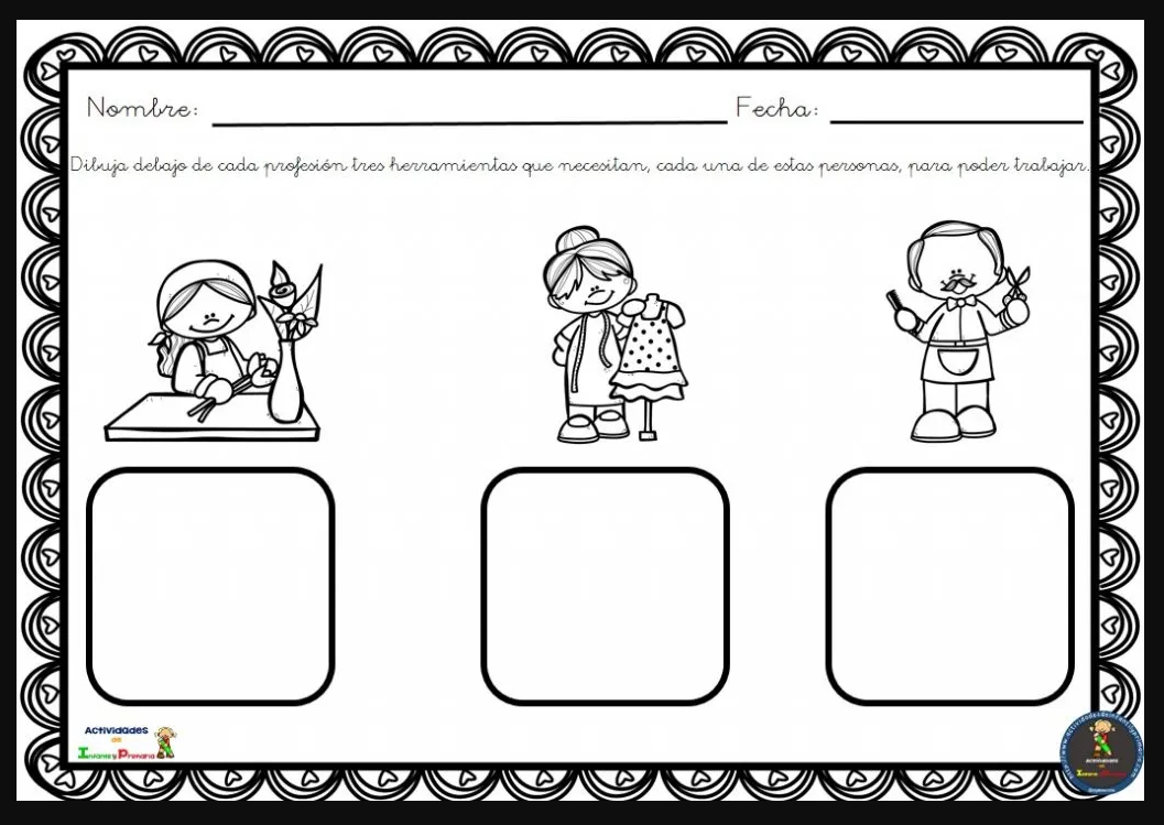 Trabajamos las profesiones y sus herramientas - Actividades de infantil ...