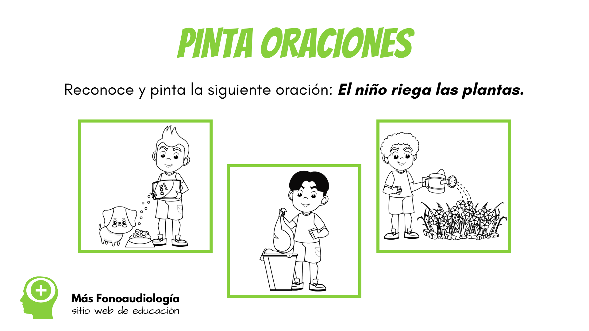 Comprensión de frases cortas: Lee y colorea - Actividades de infantil y ...