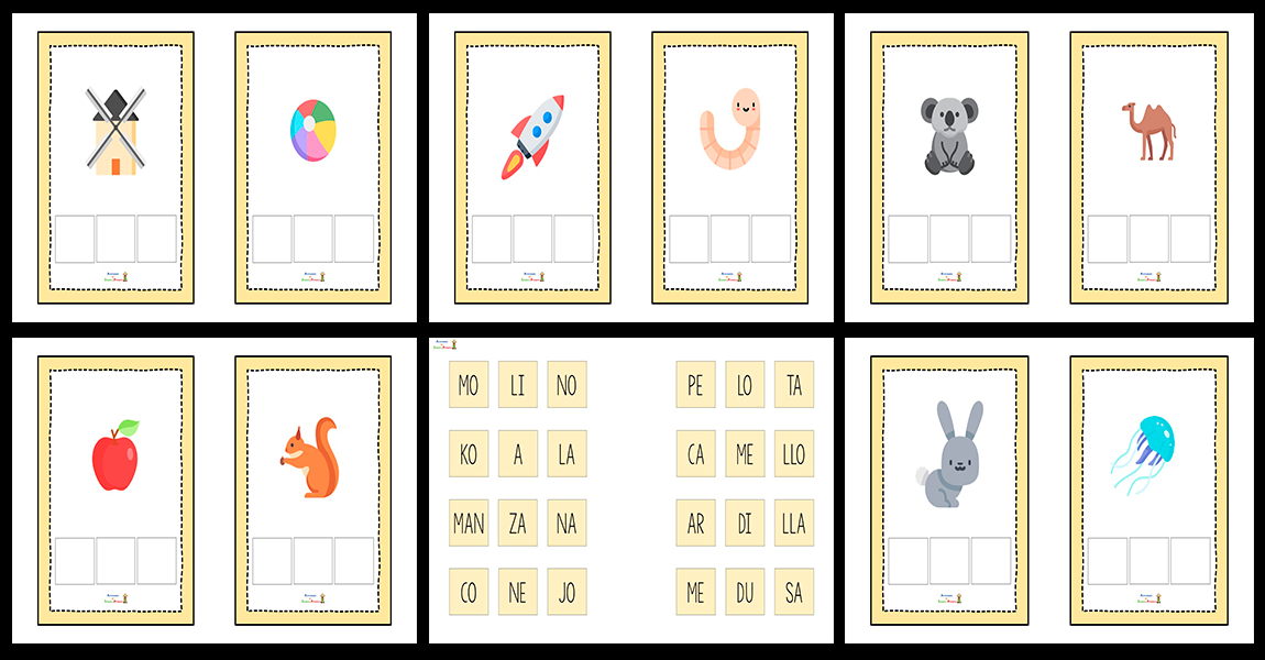 Manipulativo didáctico para formar palabras trisílabas - Actividades de ...