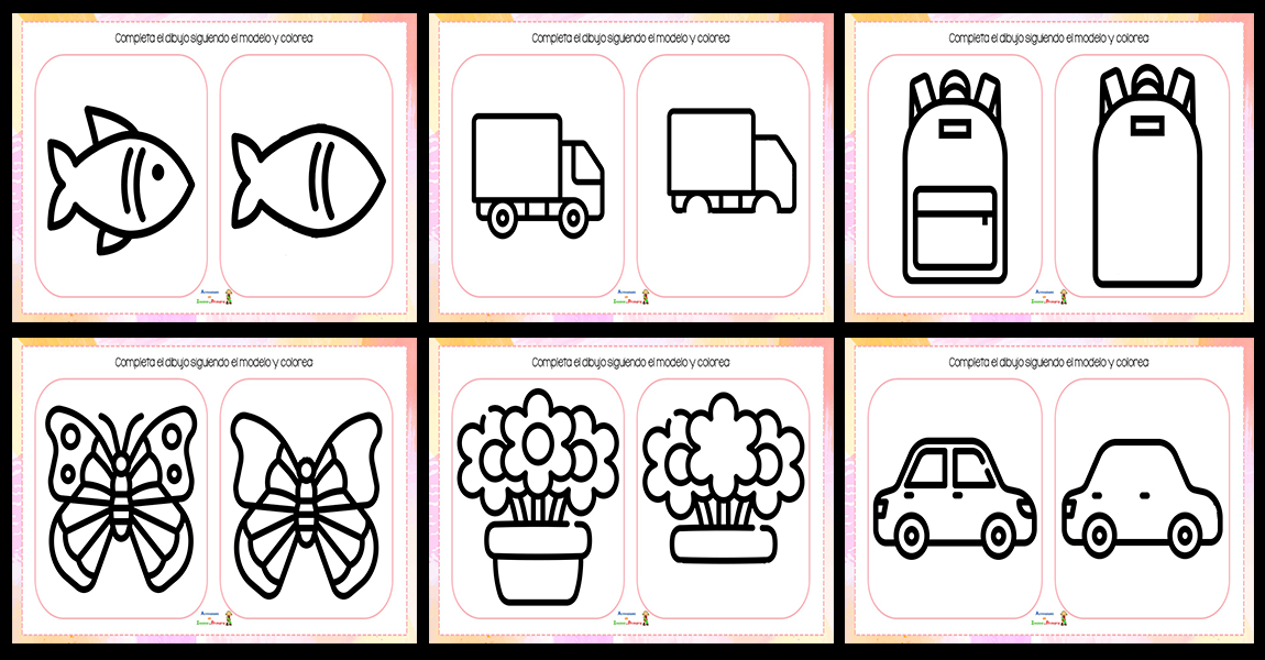 Fichas de atención: Dibujos incompletos - Actividades de infantil y ...