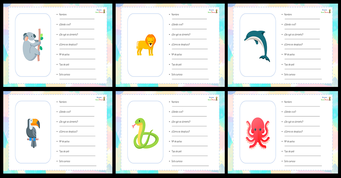 Cuadernillo de trabajo para conocer a los animales - Actividades de ...