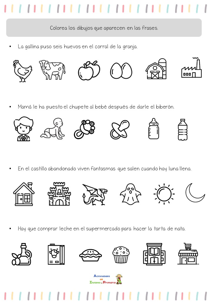 comprension frases colorear (2)