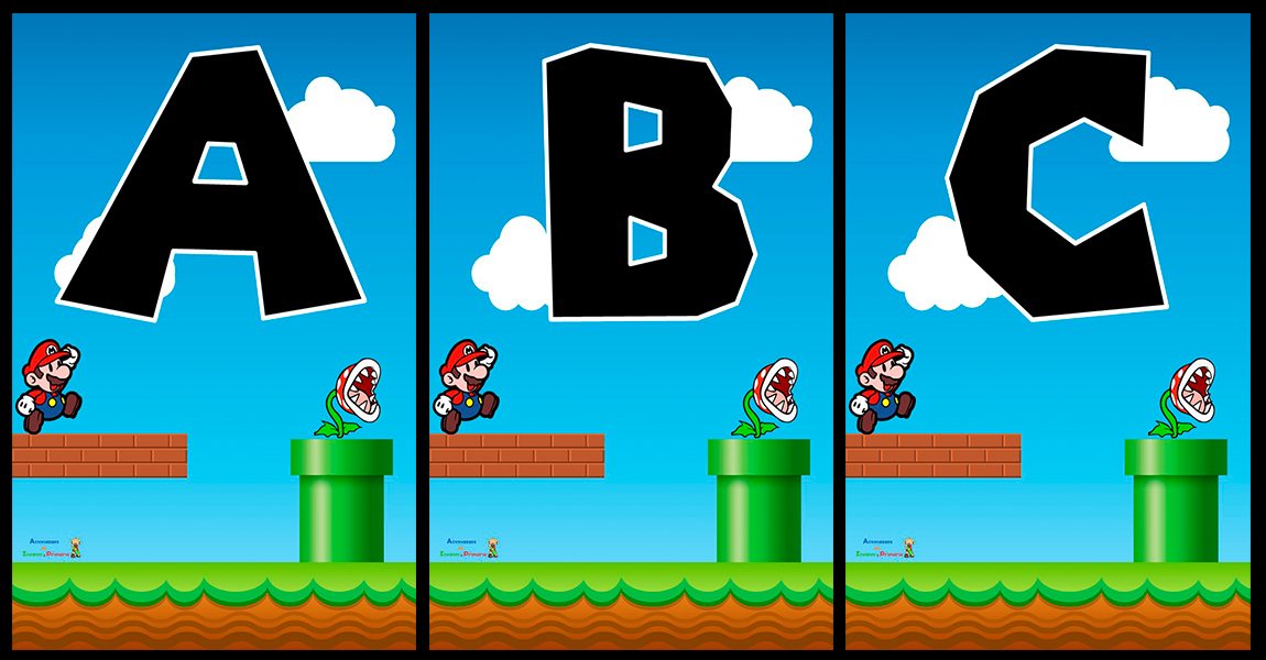 El abecedario de Super Mario Bros - Actividades de infantil y primaria
