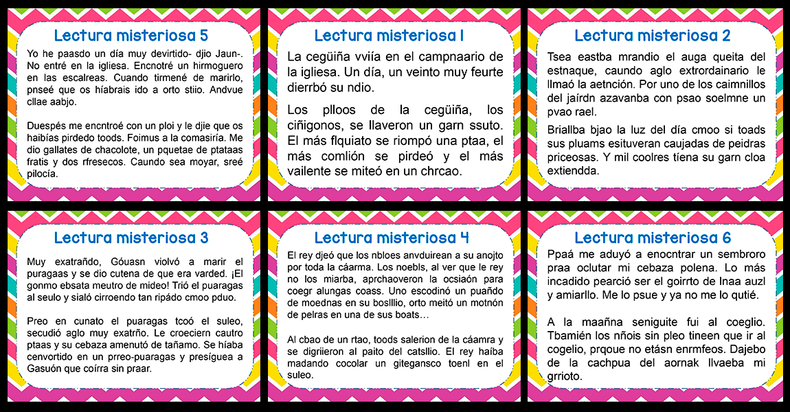 Lecturas misteriosas para entrenar la velocidad lectora - Actividades ...