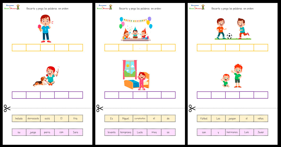 Verbos Para Cortar Y Pegar Imprimibles Actividades En Inglés Para