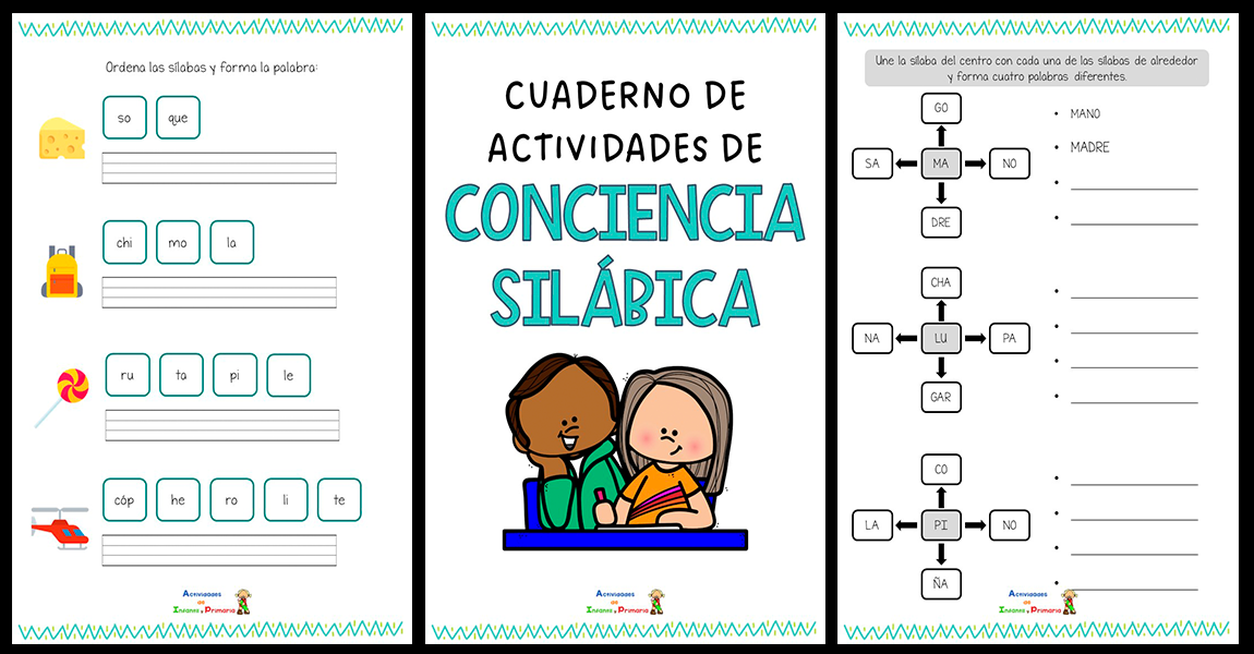 Cuadernillo de actividades para trabajar la conciencia silábica ...