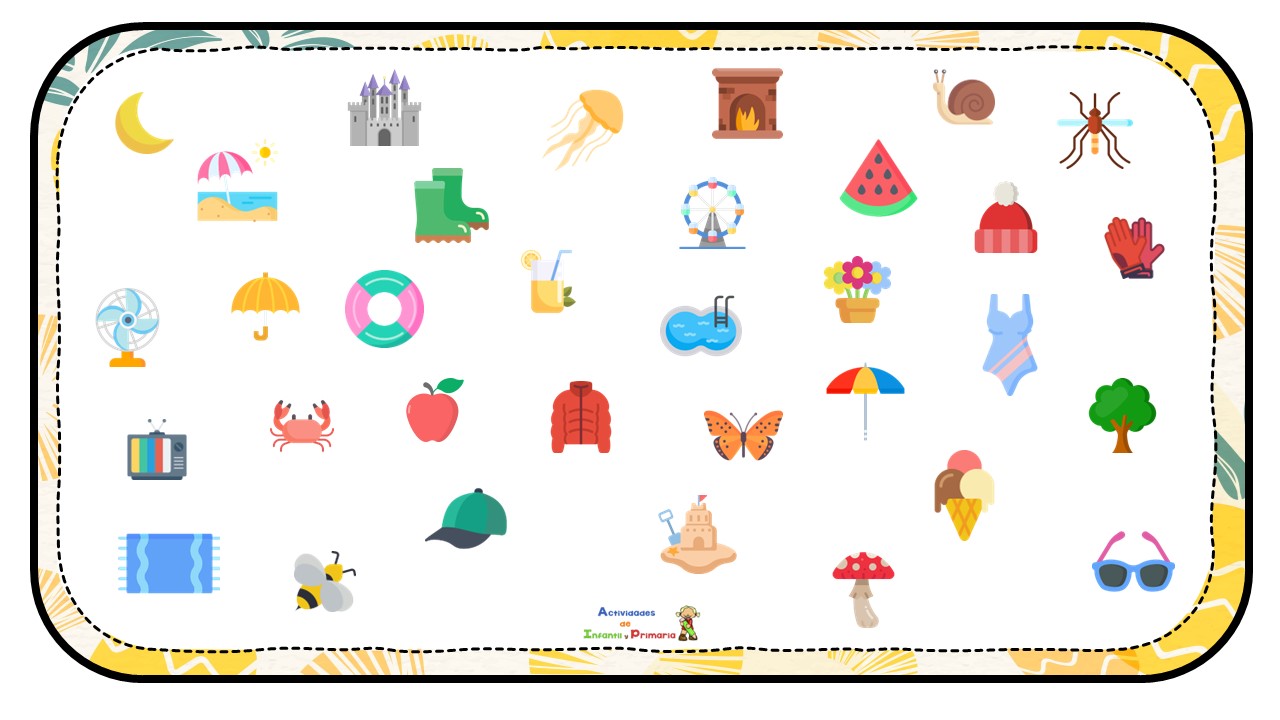 Divertido "Veo, veo" de verano para los últimos días de clase ...