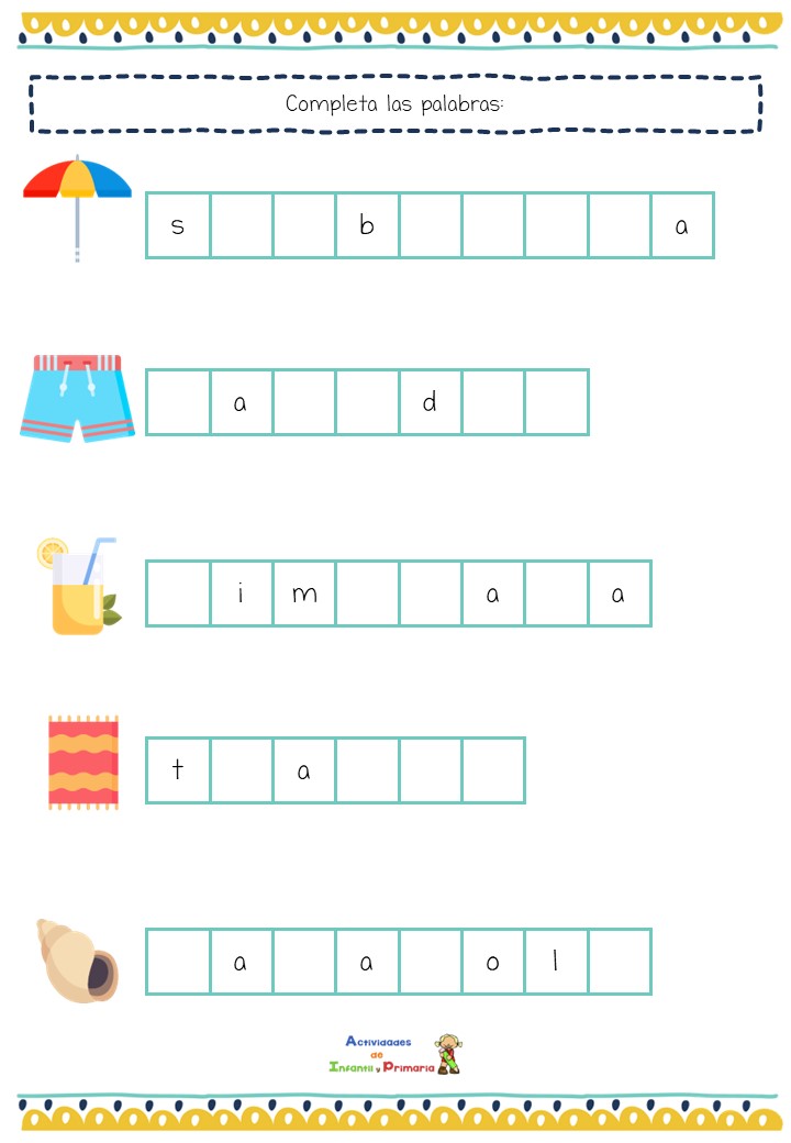 vocabulario de verano (2)