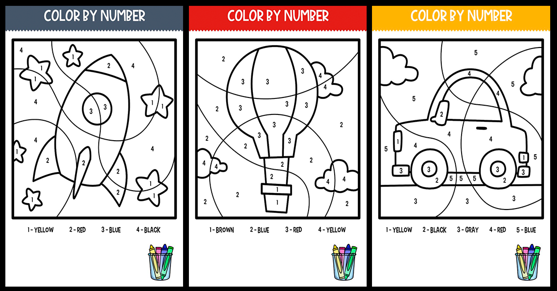 Colorea por números en inglés para aprender los colores - Actividades ...