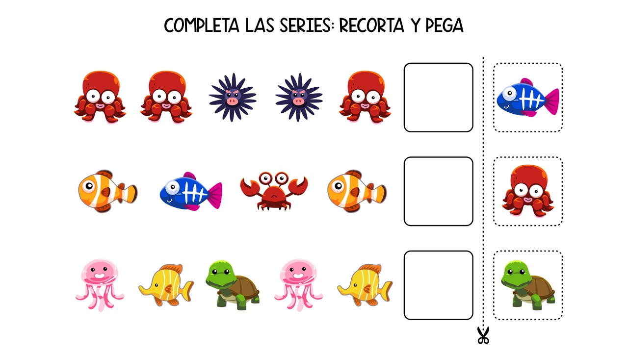 Recurso manipulativo: Secuencias lógicas - Actividades de infantil y ...