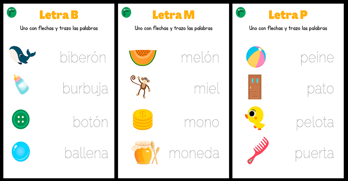 Lectoescritura de palabras con imágenes: Todas las letras del abecedario - Actividades de ...