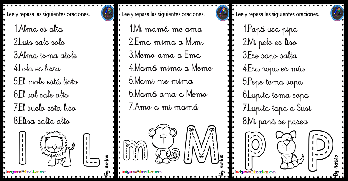 Fichas de lectura primer grupo consonántico (m - s - l - p - t ) - Actividades de infantil y ...