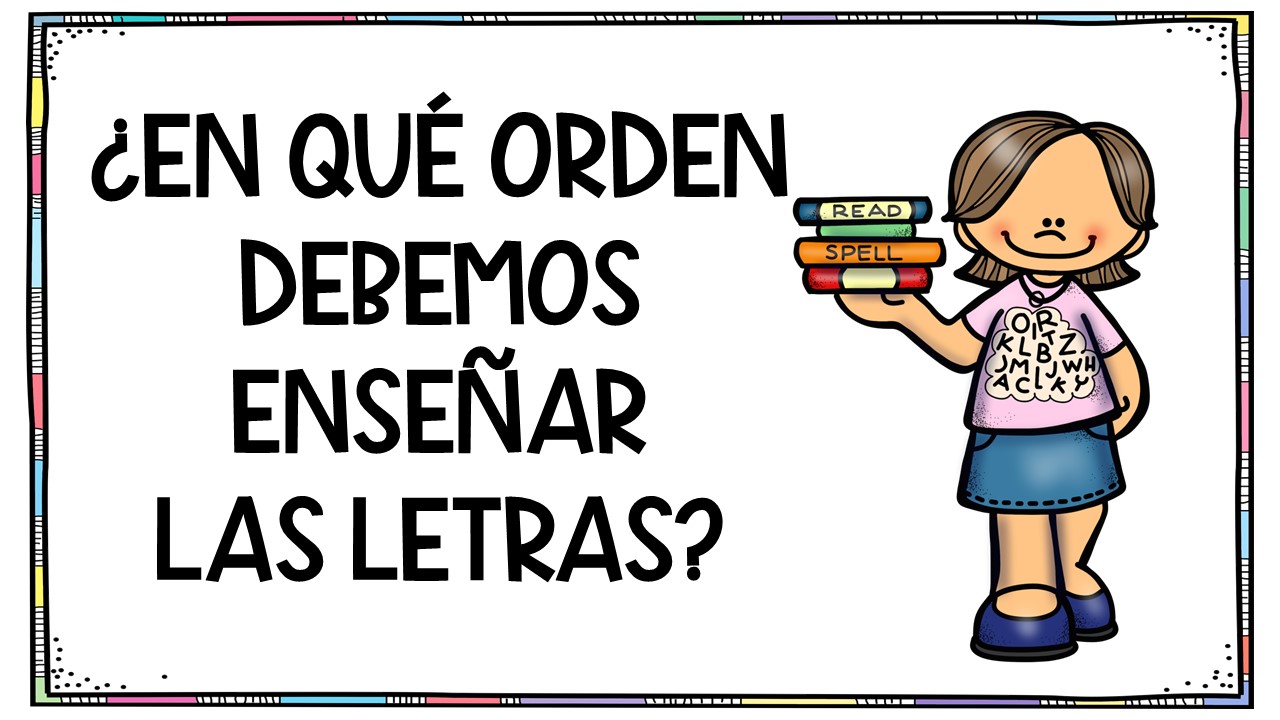 Infografía: ¿Qué orden debemos seguir al enseñar las letras ...
