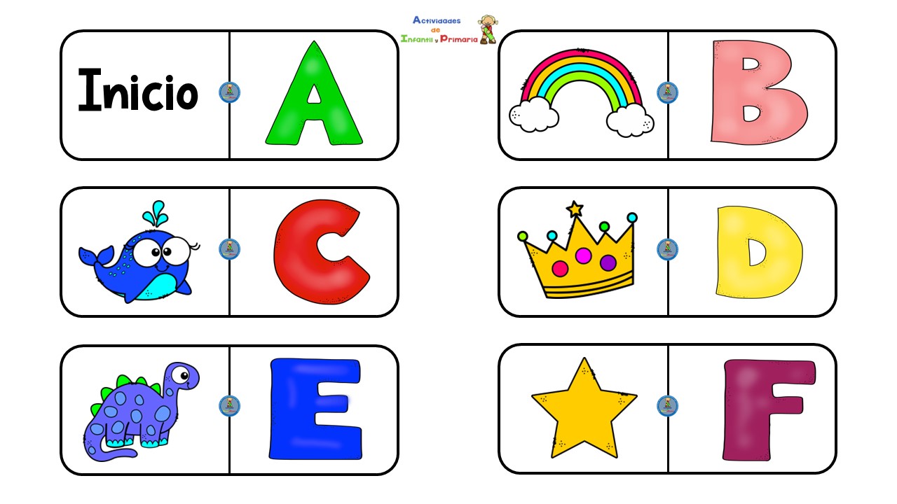Aprendemos jugando: El dominó del abecedario - Actividades de infantil ...