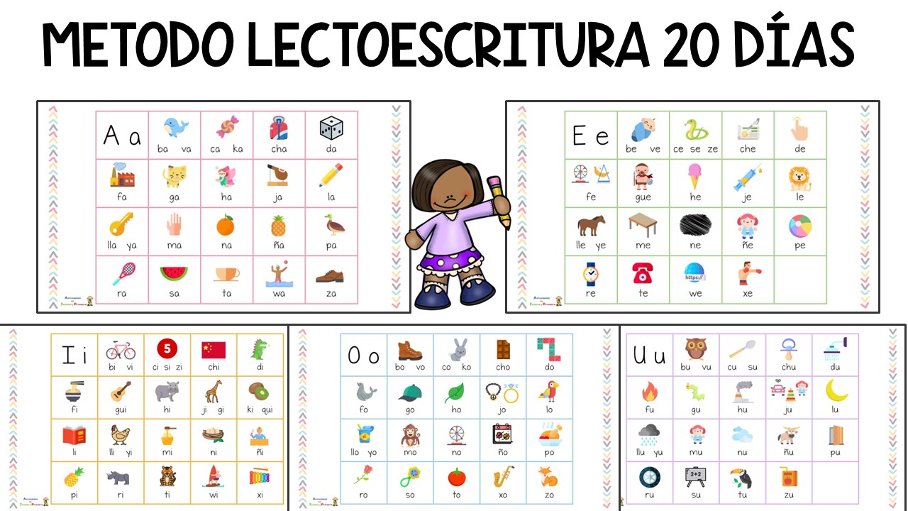 Método de lectoescritura 20 días para enseñar a leer y a escribir en ...
