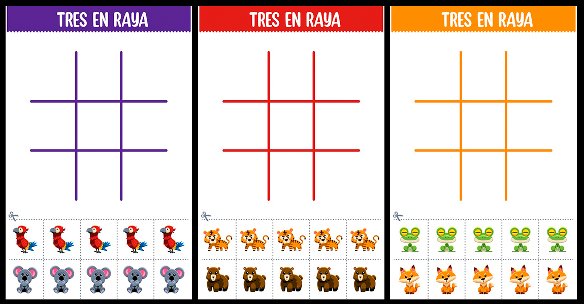 Hoja De Trabajo De Tres En Raya Plantillas Hoja De Cuaderno Gratis Y