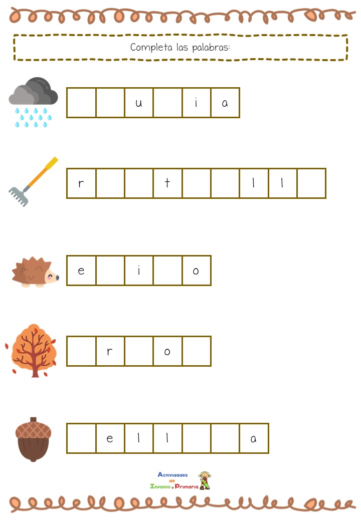 vocabulario otoño (2)