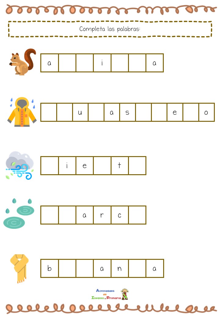 vocabulario otoño (3)