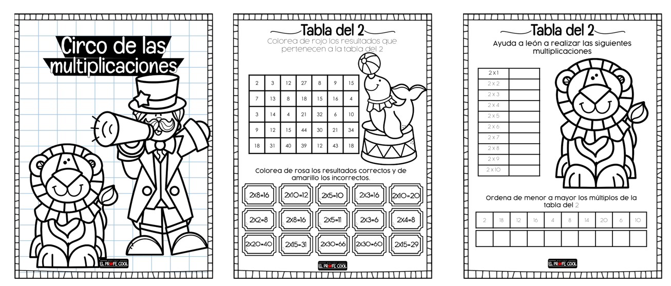 Hojas De Trabajo De Multiplicación Imprimibles De Tercer Grado
