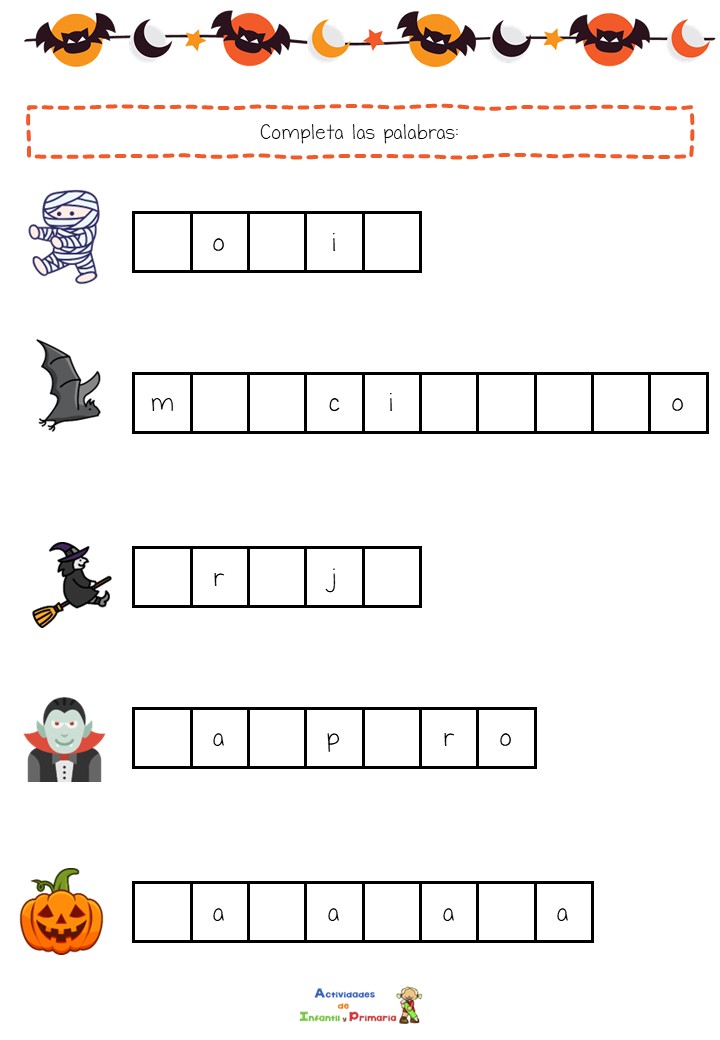 lectoescritura Halloween (1)