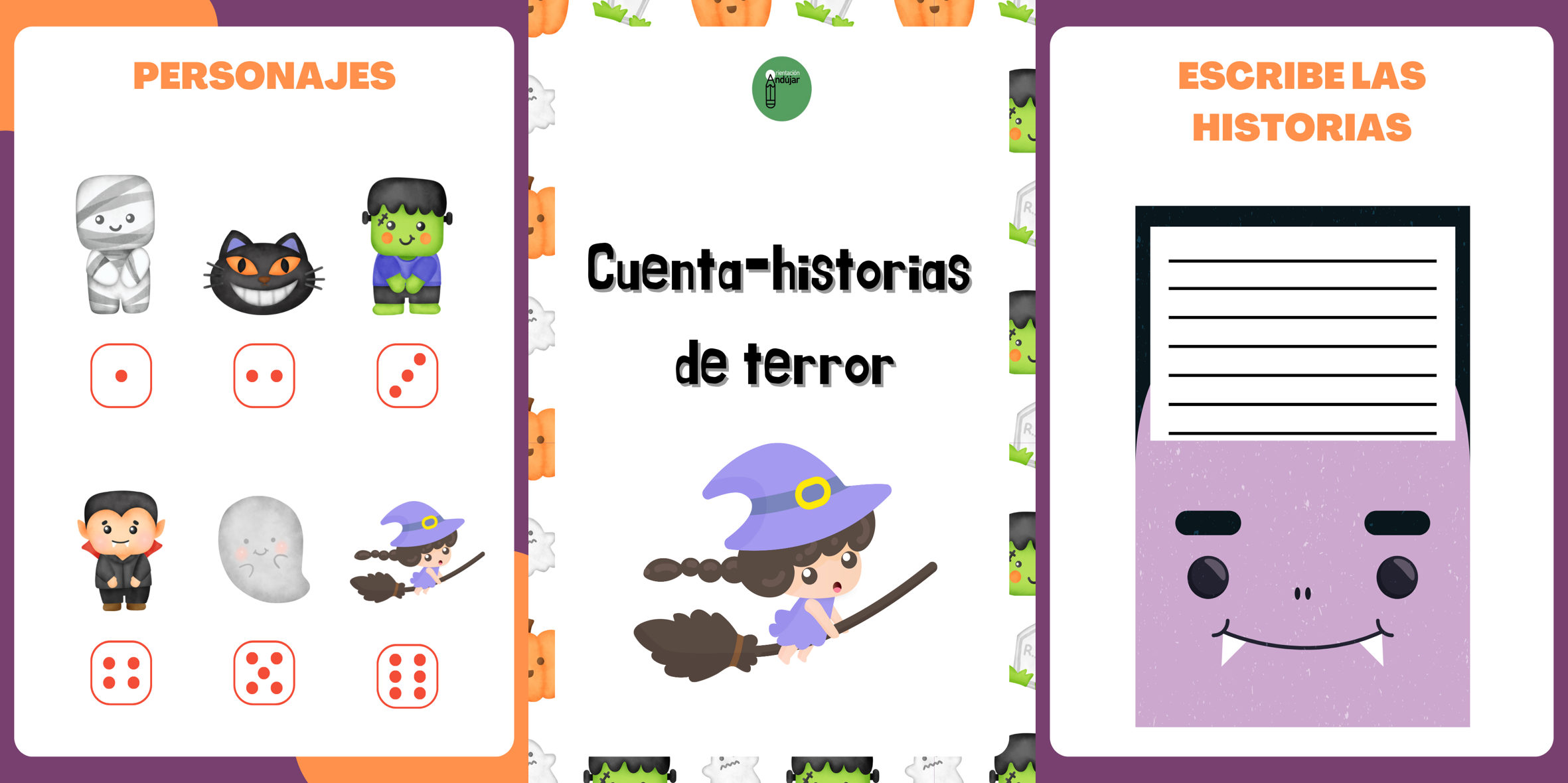 Vamos a contar historias de terror, tira el dado - Actividades de ...