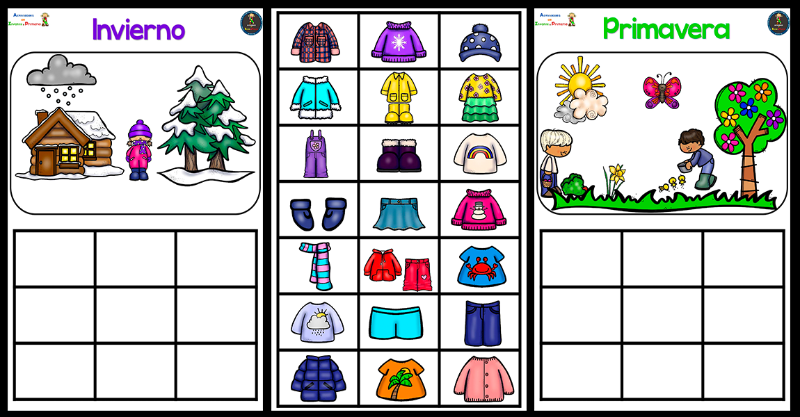 Hojas De Trabajo Imprimibles Gratuitas Sobre Las Estaciones