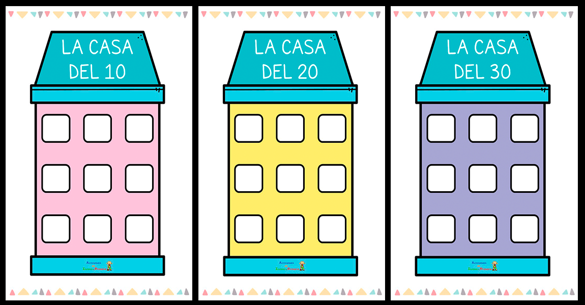 Las casitas numéricas para trabajar la familia de los números ...