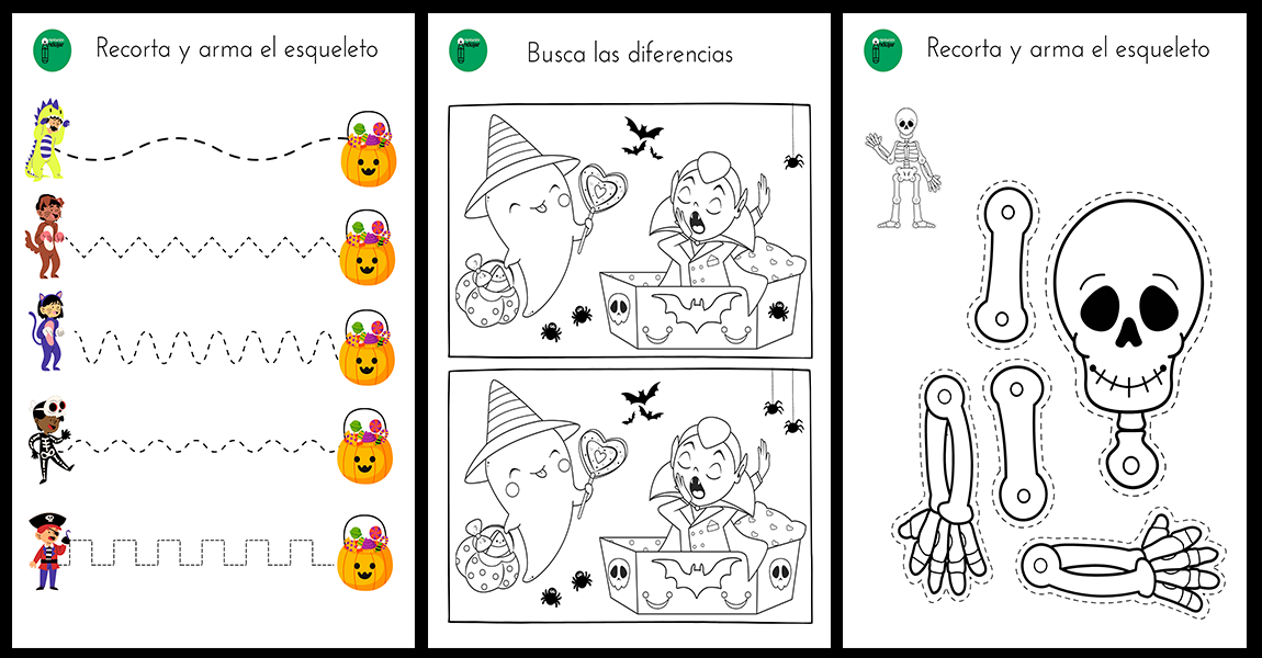 Cuadernillo de pasatiempos de Halloween - Actividades de infantil y ...