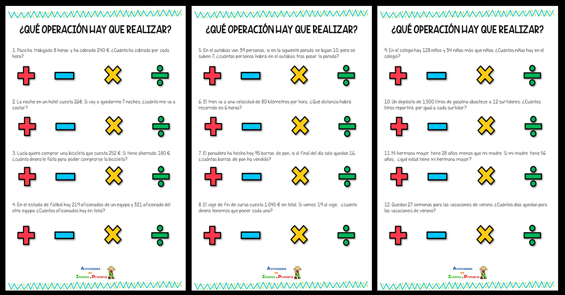 Comprensión de problemas matemáticos: ¿Qué operación hay que realizar ...