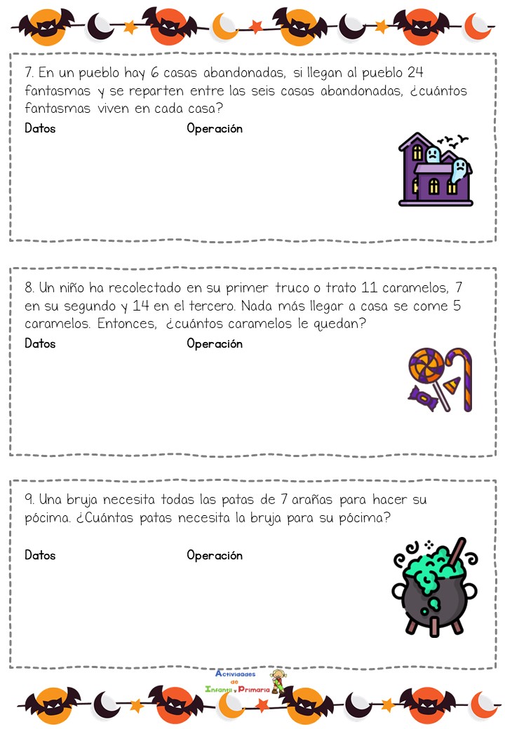 problemas matematicos de Halloween (3)