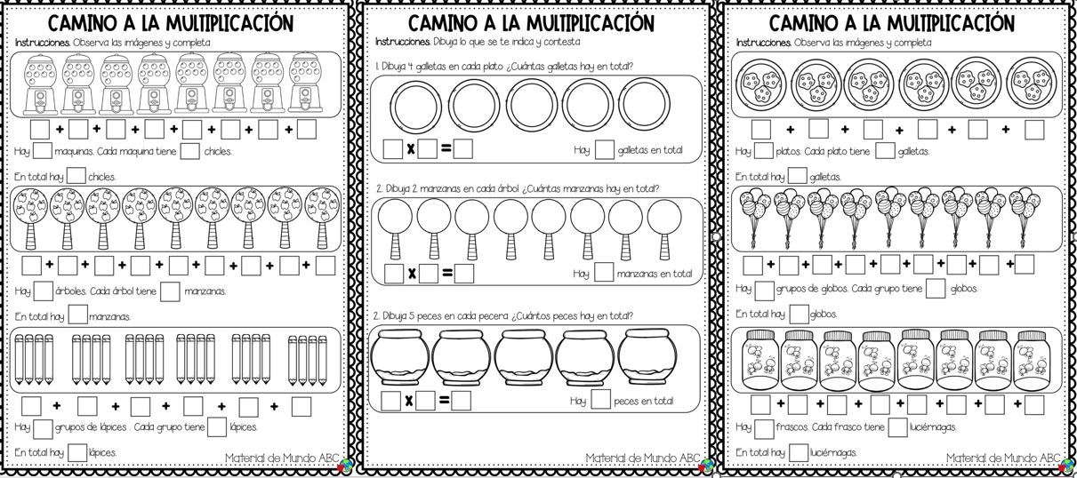 Cuaderno para iniciar a los alumnos en la multiplicación - Actividades ...
