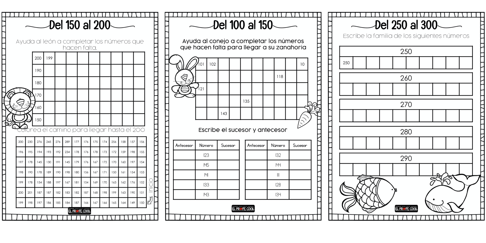 Hojas De Trabajo Para Practicar La Escritura De Números