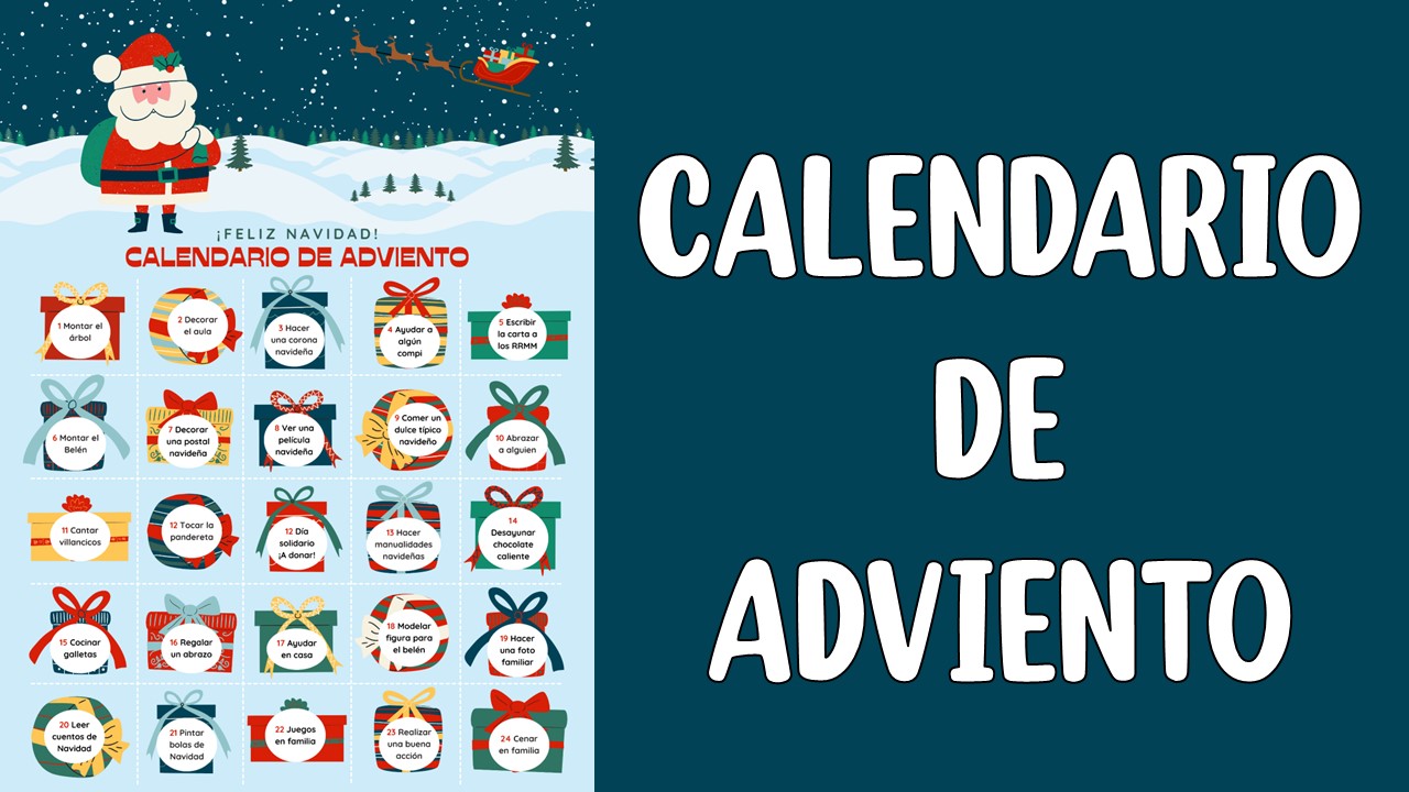 Cuenta atrás para la Navidad: Precioso calendario de adviento ...