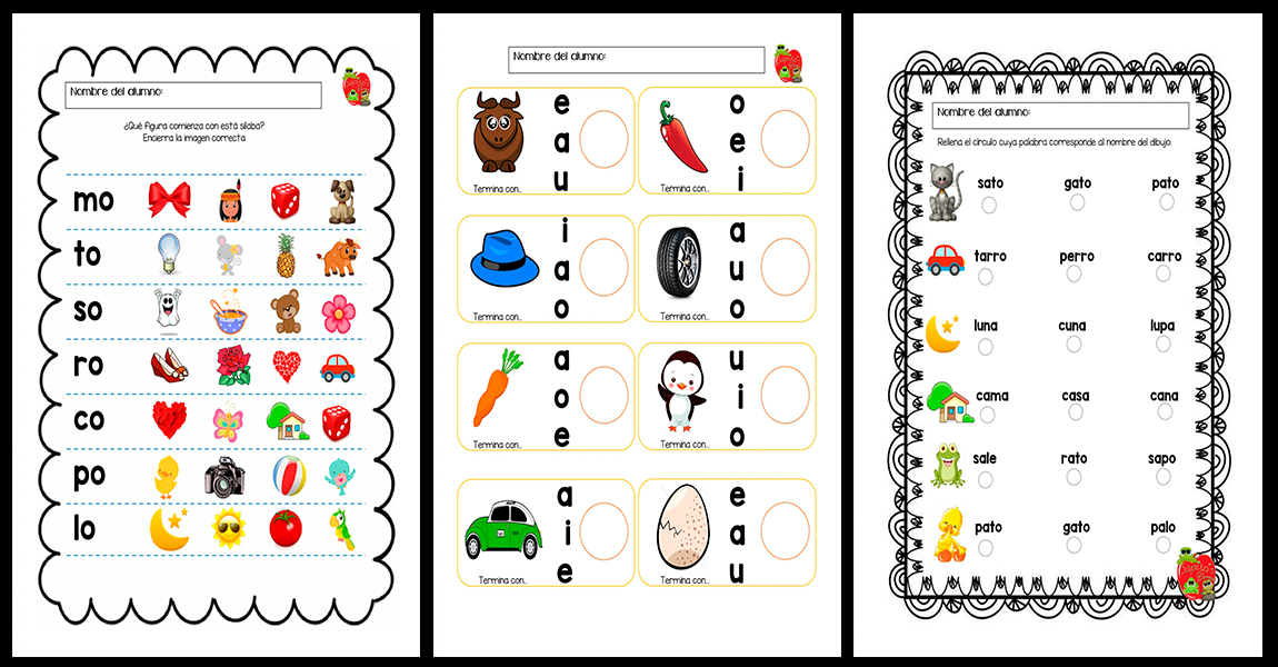 Hoja De Trabajo De Fonética De Primer Grado